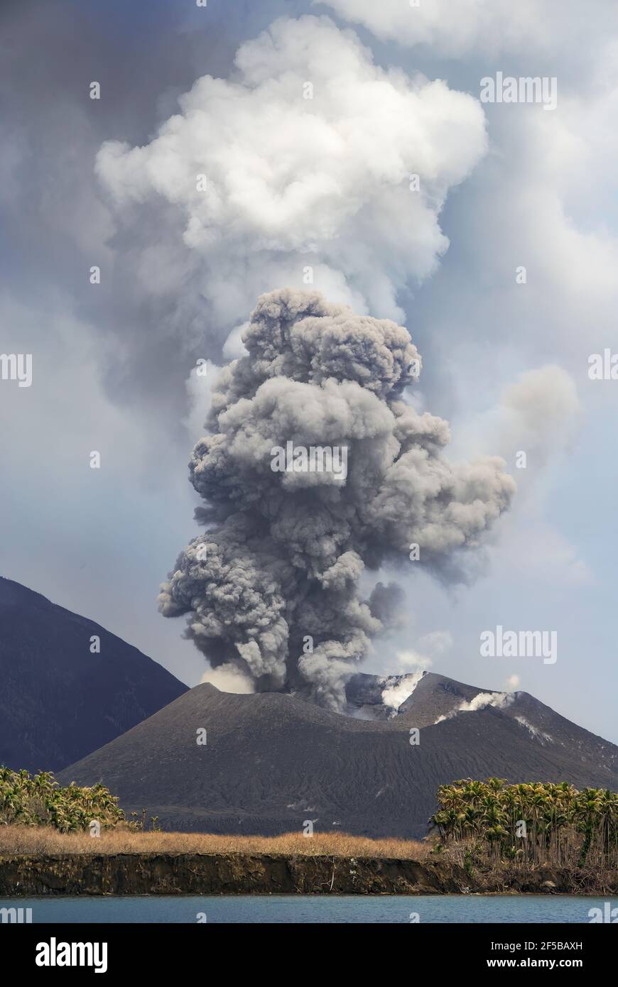 Mt Tavurvur active volcano. Rabaul; Papua New Guinea Stock Photo - Alamy