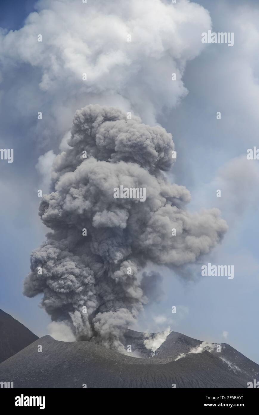 Mt Tavurvur active volcano. Rabaul; Papua New Guinea Stock Photo - Alamy
