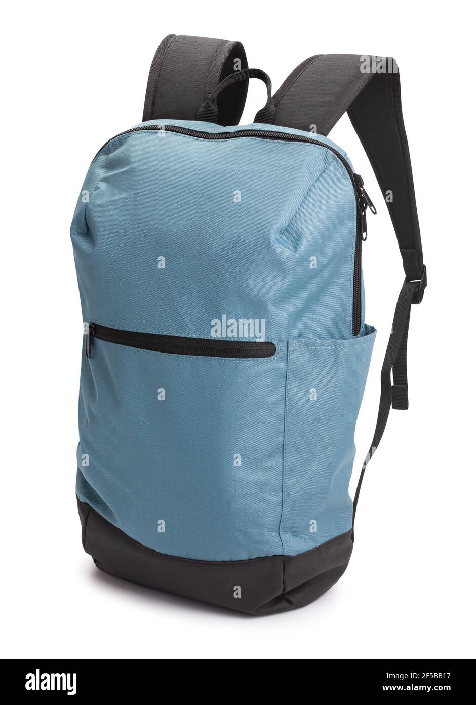 blue backpack path isolated on white Stock Photo - Alamy