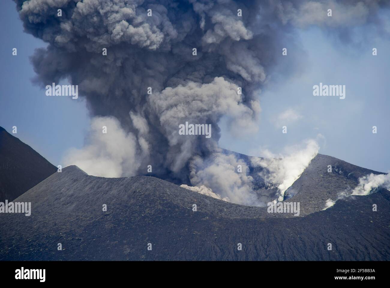 Mt Tavurvur active volcano. Rabaul; Papua New Guinea Stock Photo - Alamy