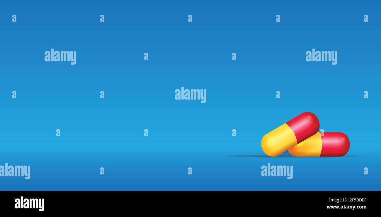 Pills. Medicine tablets isolated on background, different round and ...