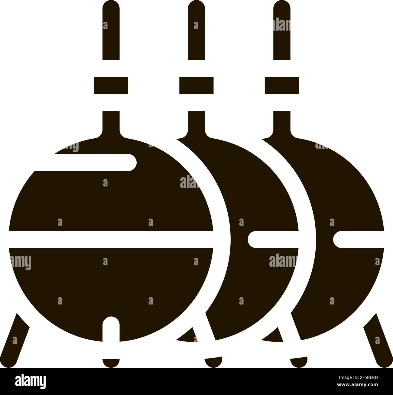 three round gas cystens icon vector illustration Stock Vector Image ...