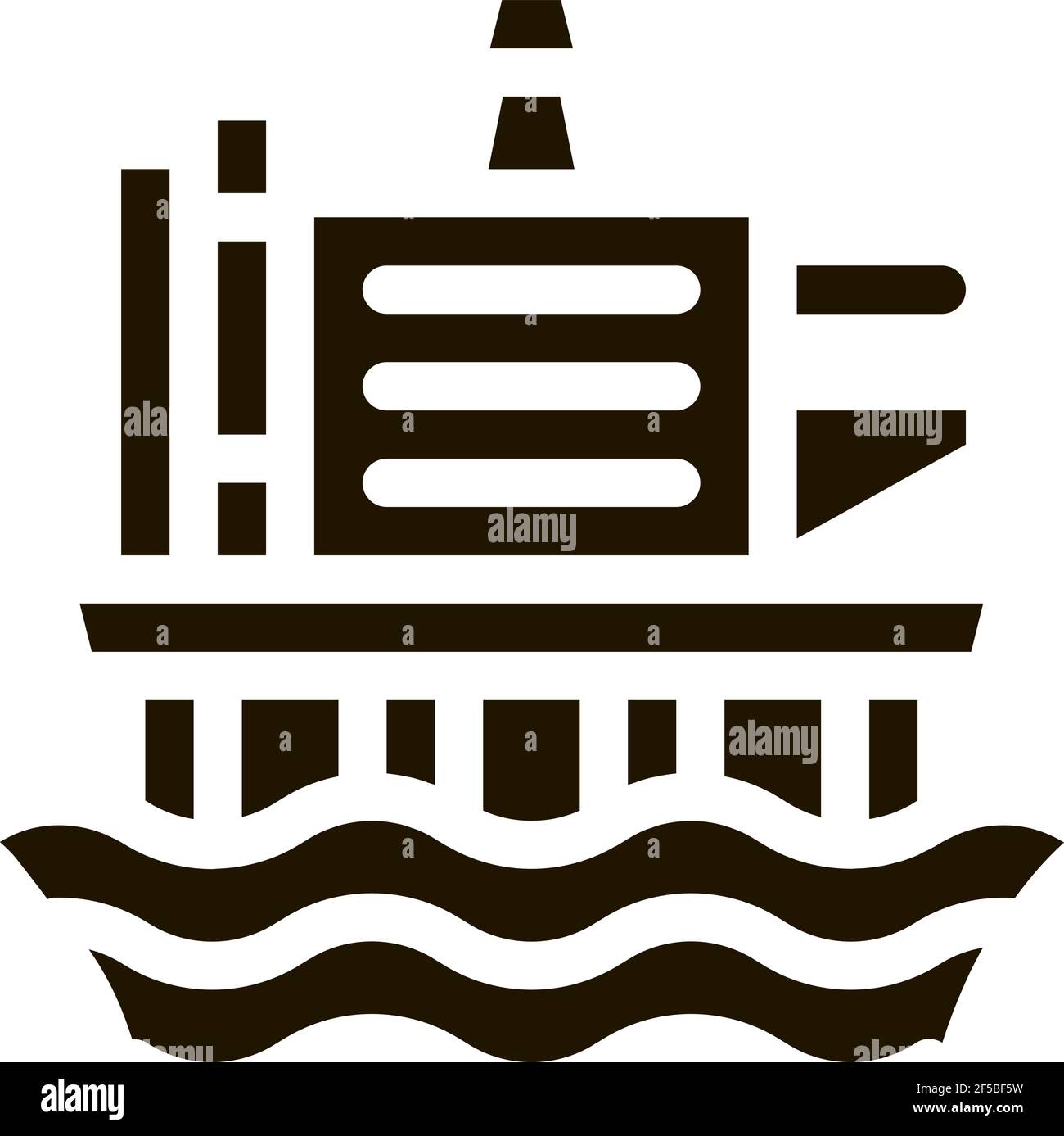offshore gas station icon vector illustration Stock Vector Image & Art ...