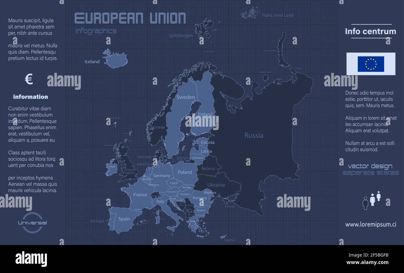 Union map Stock Vector Images - Alamy