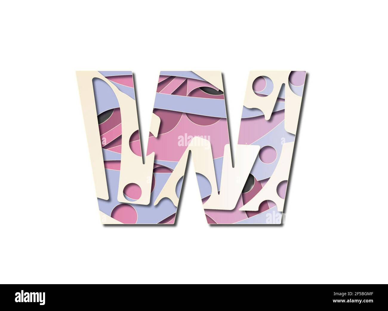 Forms of letter w hi-res stock photography and images - Alamy