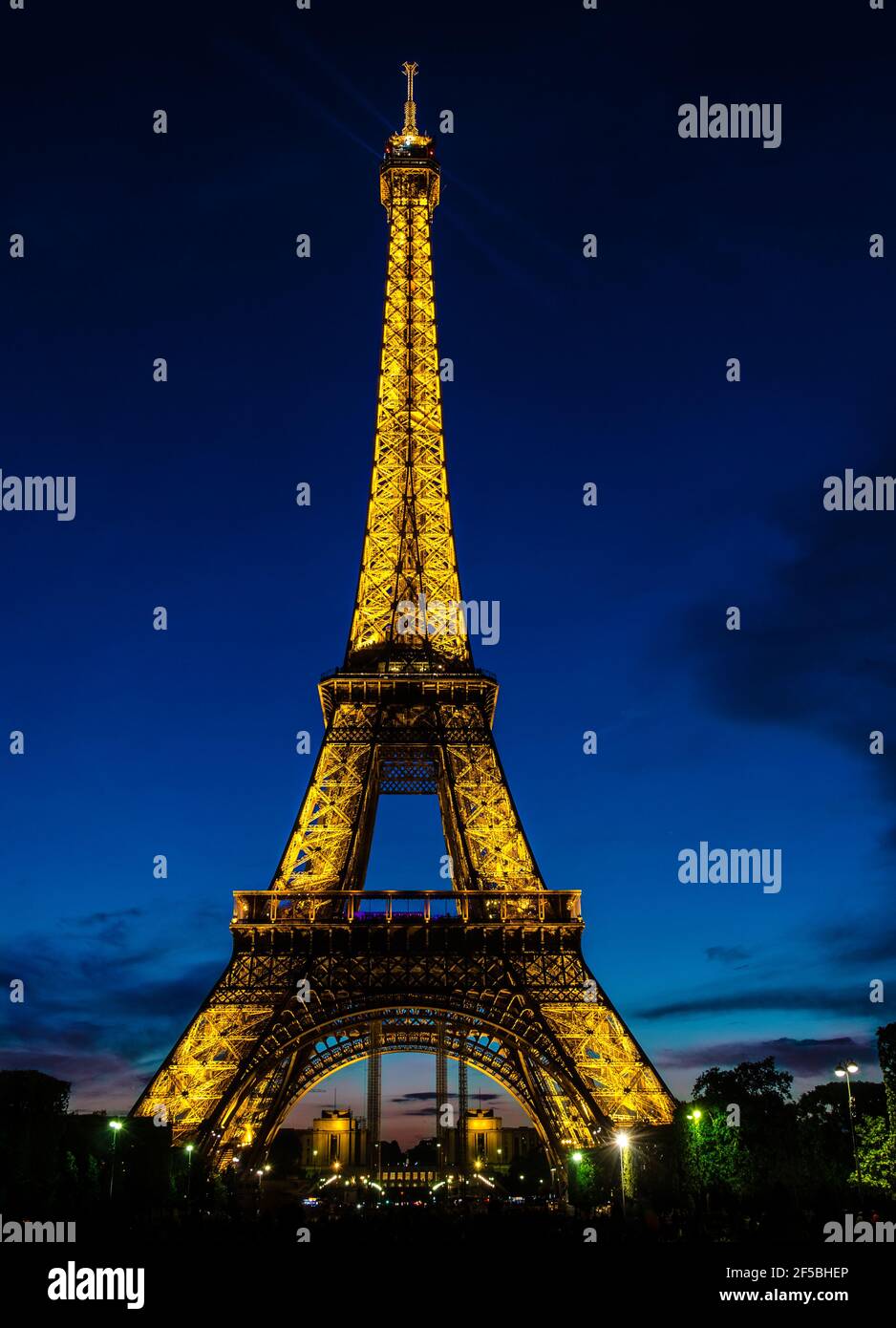 Eiffel Tower at Blue Hour, Paris, France Stock Photo - Alamy