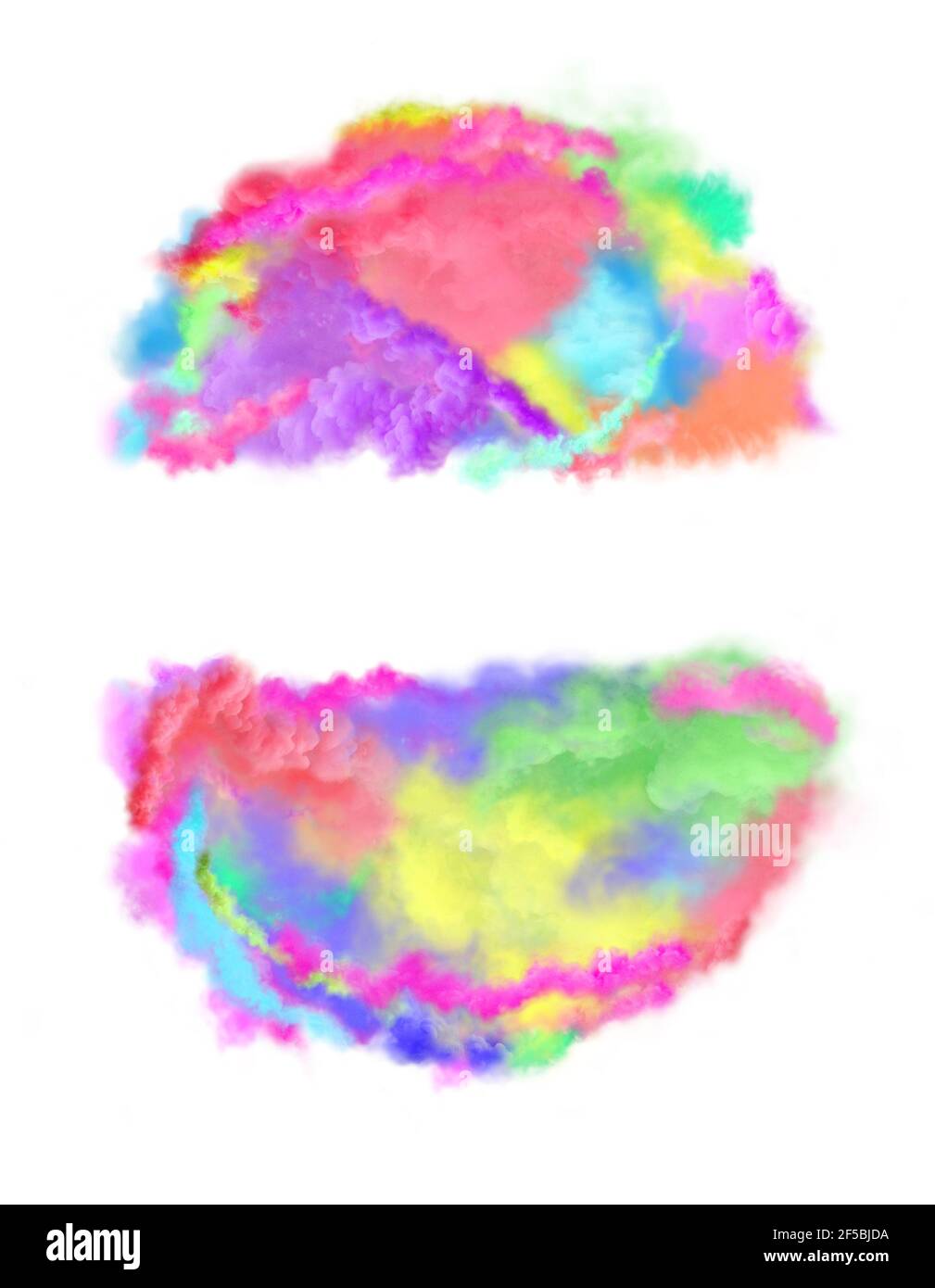 Colorful smoke bomb. Smoke bombs with smoke cloud isolated on white ...