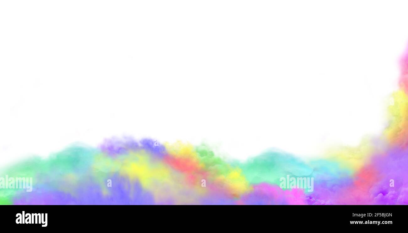 Abstract smoke for design. Abstract Holi colorful smoke concept. Wide ...
