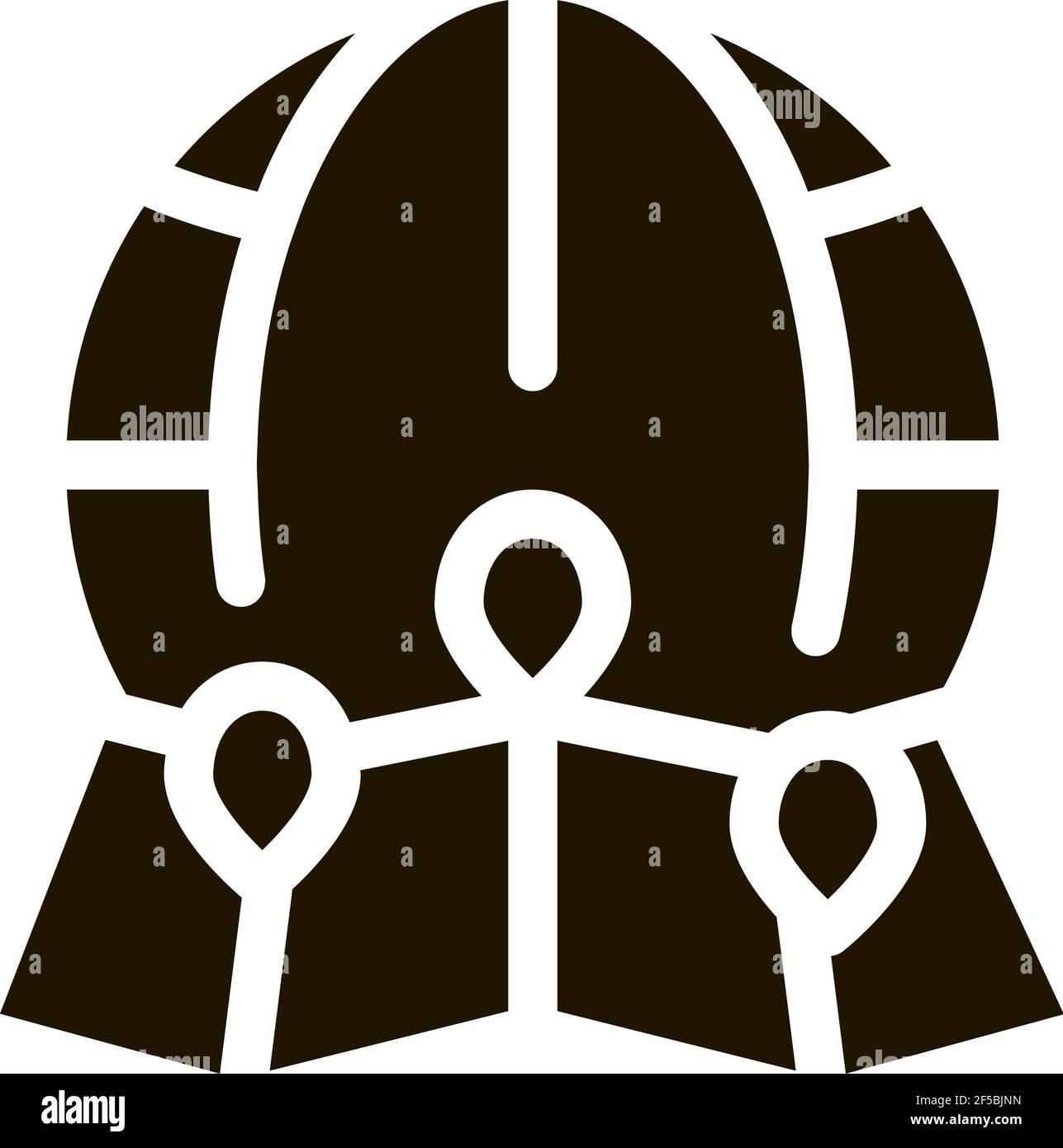 landscape ecology science icon vector illustration Stock Vector Image ...