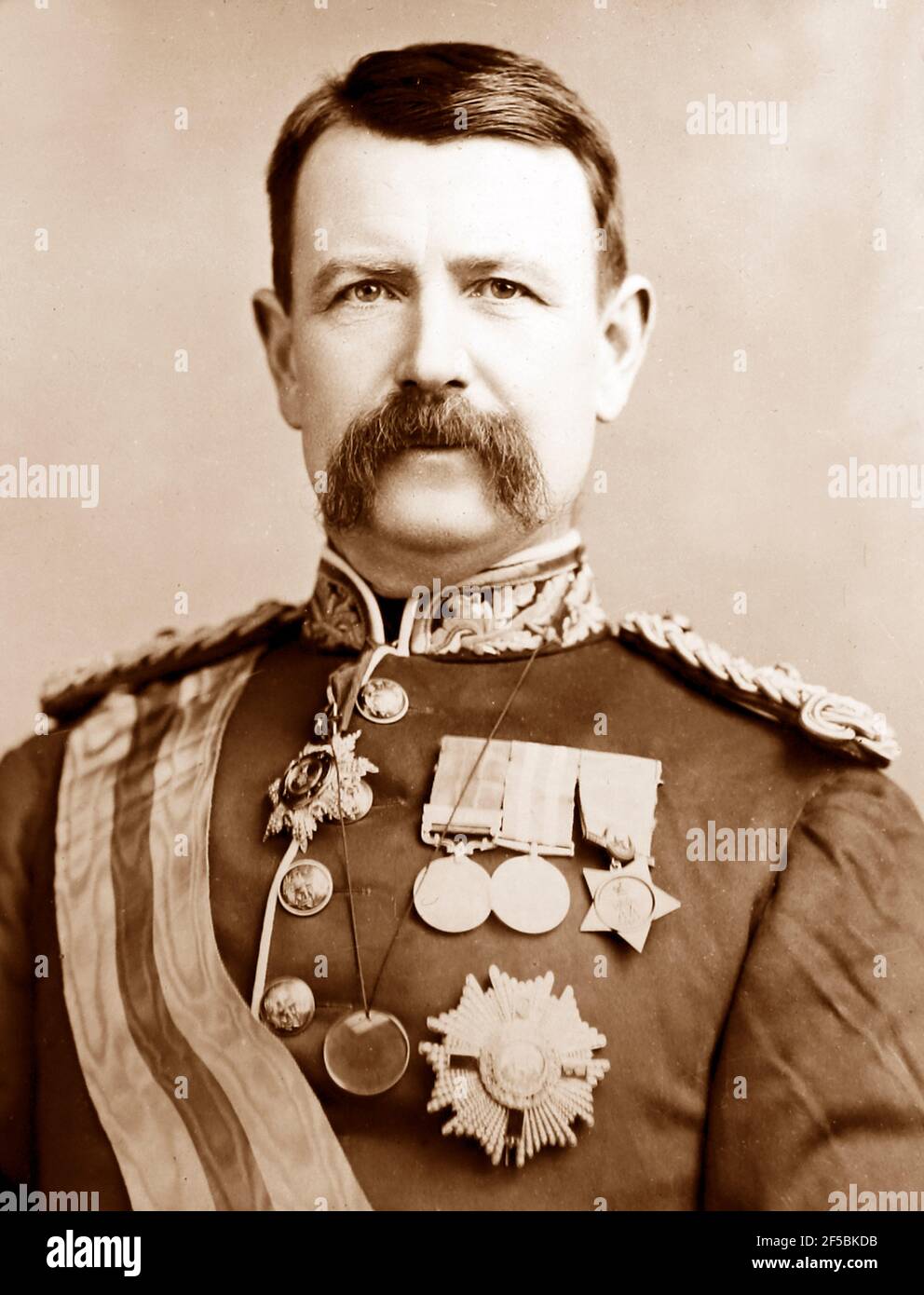 Sir Charles Warren, Victorian period Stock Photo - Alamy