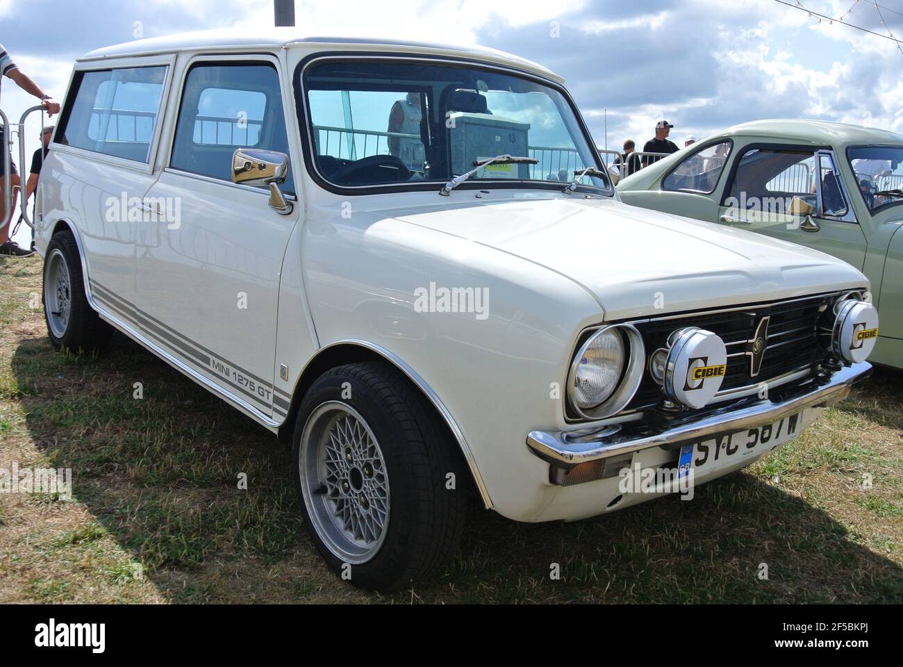 A 1980 Austin Mini 1275 GT parked up on display at the English Riviera ...