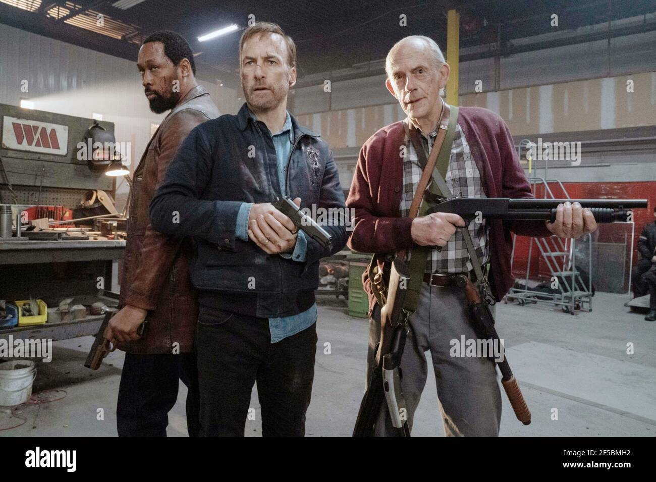 NOBODY, from left: RZA, Bob Odenkirk, Christopher Lloyd, 2021. ph ...