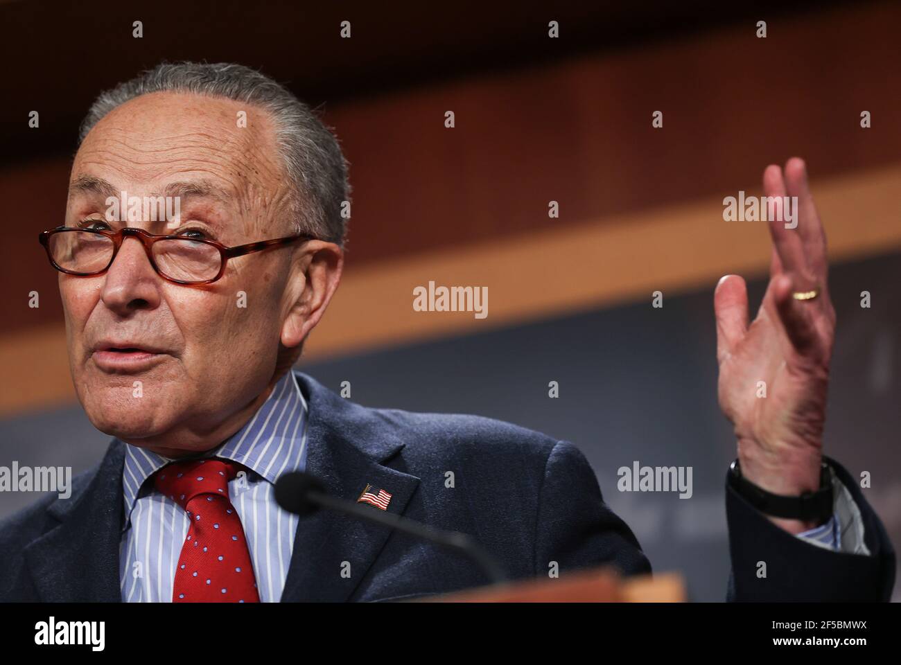 United States Senate Majority Leader Chuck Schumer (Democrat of New ...