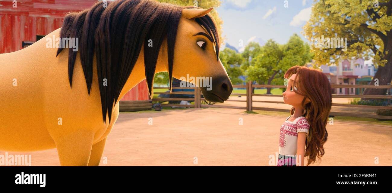 SPIRIT UNTAMED, from left: Spirit, Lucky Prescott (voice: Isabela ...