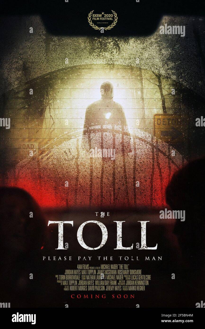 THE TOLL, poster, bottom, from left: Jordan Hayes, Max Topplin, 2020 ...