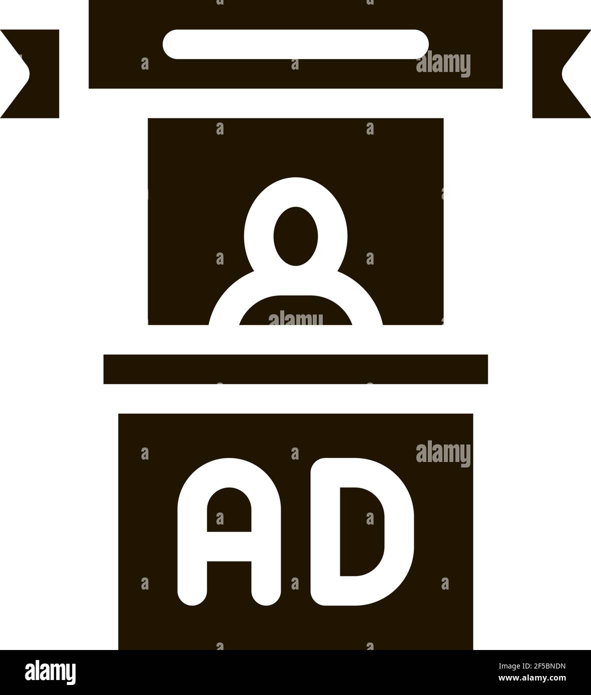 advertising reception center icon vector illustration Stock Vector ...