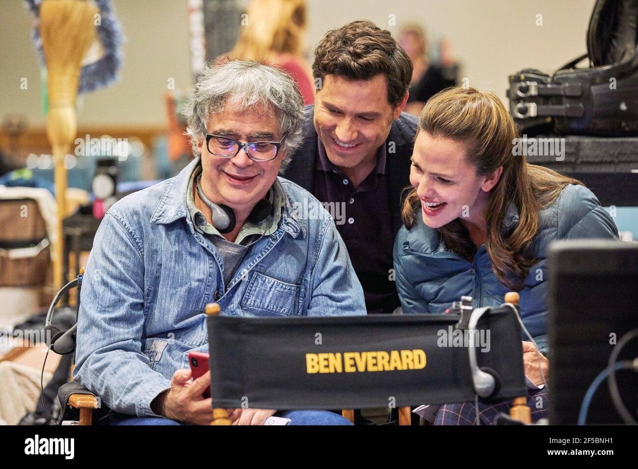 YES DAY, from left: director Miguel Arteta, Edgar Ramirez, Jennifer ...