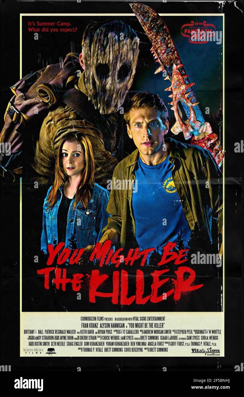 YOU MIGHT BE THE KILLER, poster, from left: Alyson Hannigan, Isaiah ...