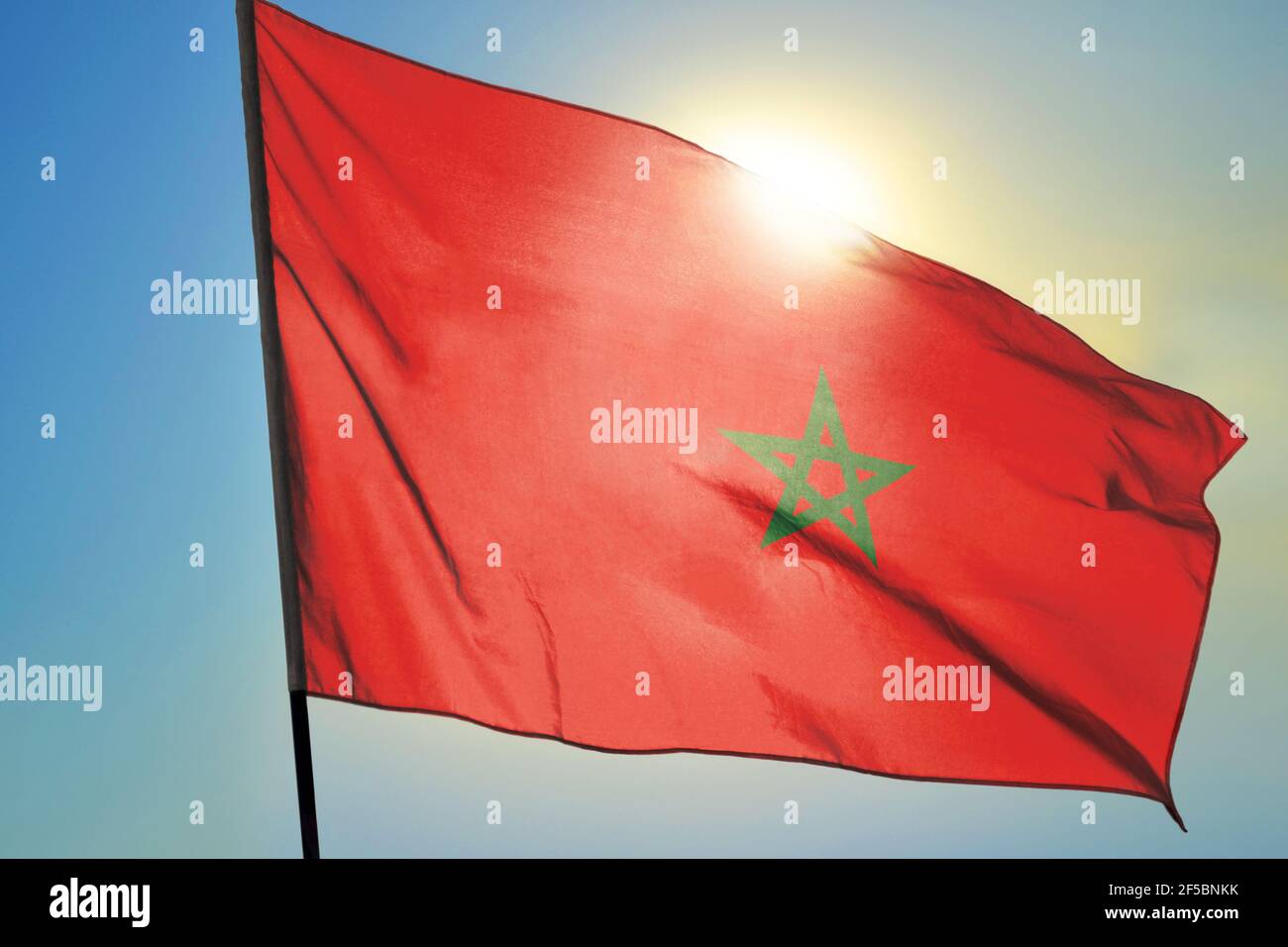 Flag morocco moroccan banner on hi-res stock photography and images - Alamy