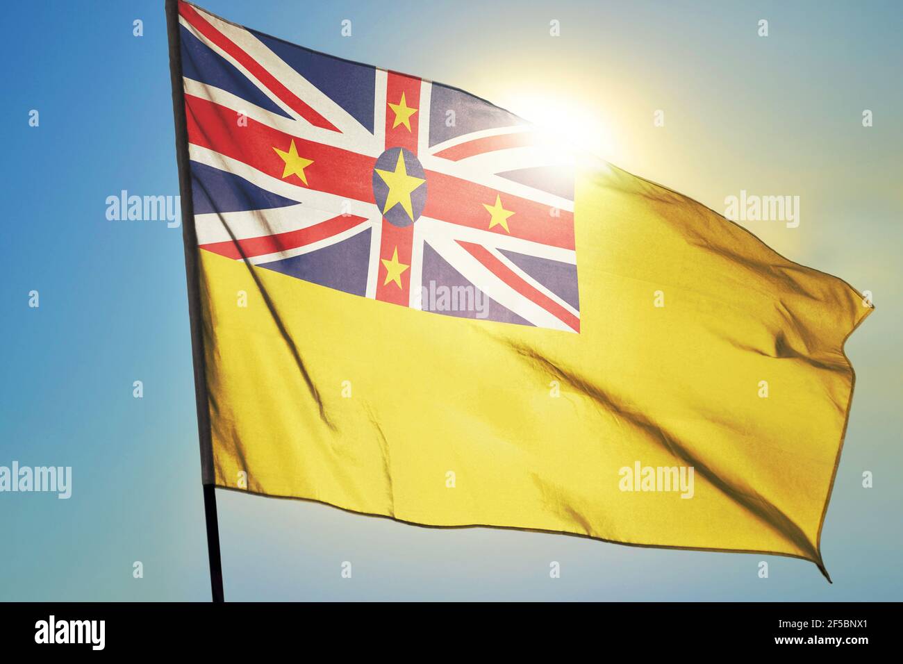Niue flag hi-res stock photography and images - Alamy