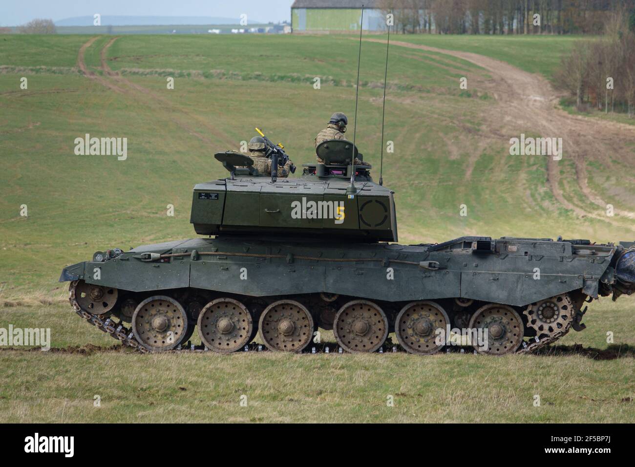 the crews of four Challenger 2 main battle tanks take a well earned ...
