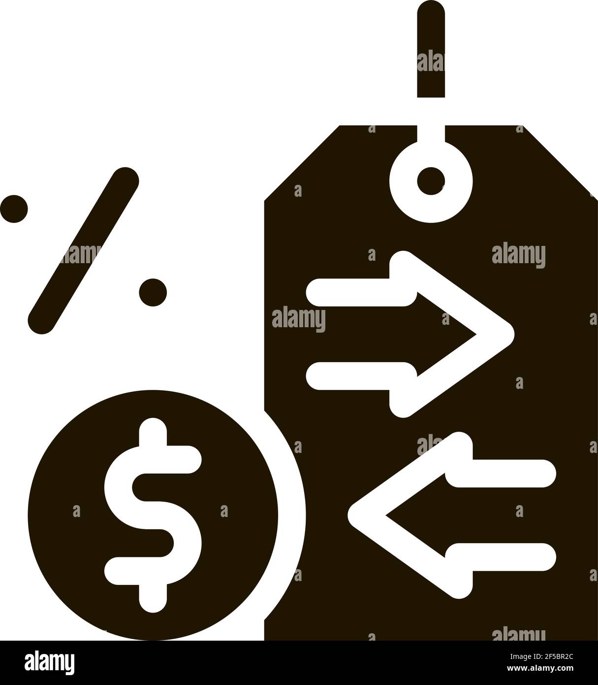 cash interest price tag icon vector illustration Stock Vector Image ...