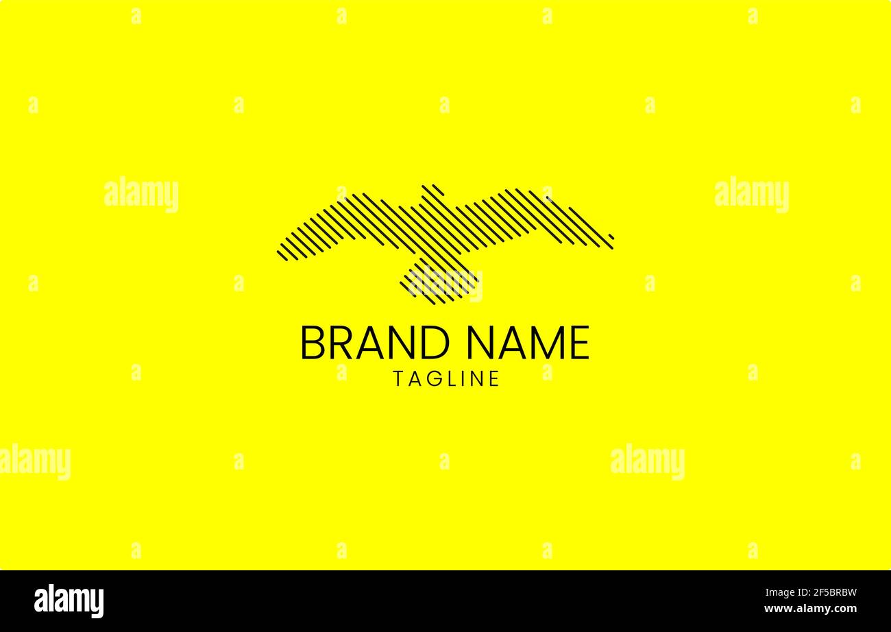 Simple Bird Line Pattern Illustration Logo Design Vector Template ...