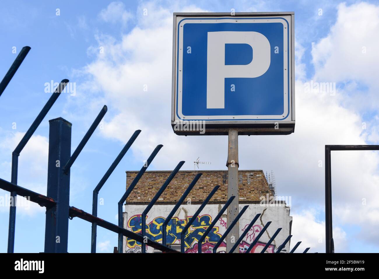 Graffiti parking car park hi-res stock photography and images - Alamy