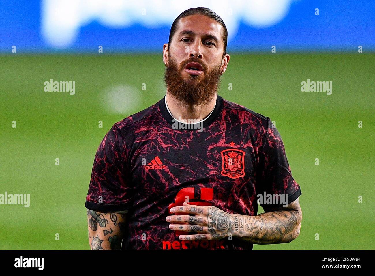 GRANADA, SPAIN - MARCH 25: Sergio Ramos of Spain during the FIFA World ...