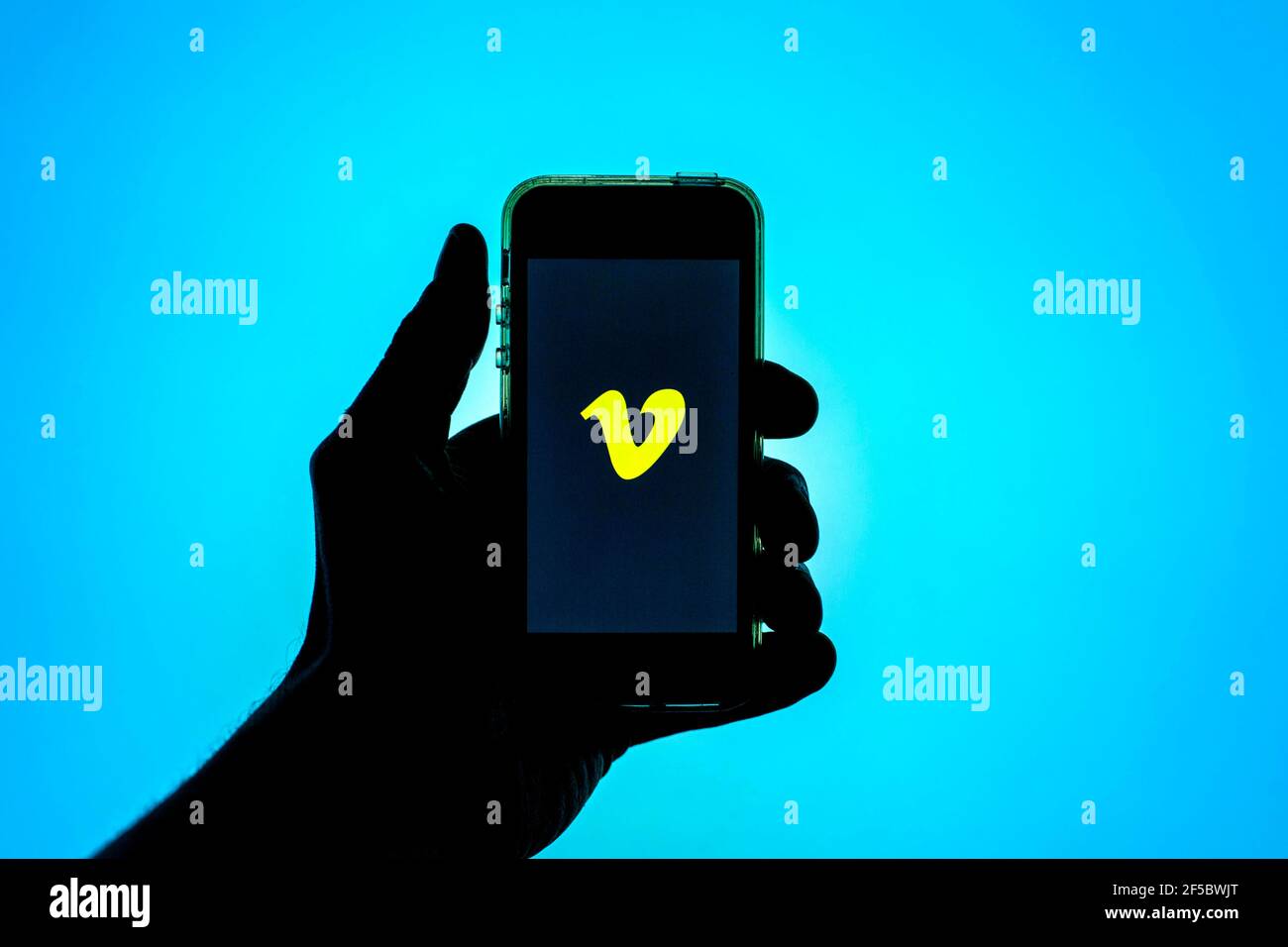 In this photo illustration the Vimeo Create app seen displayed on a ...