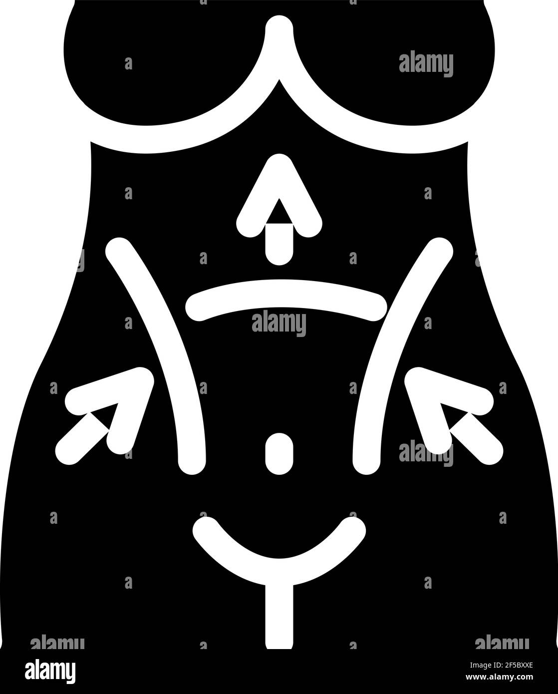 Black belly tummy tuck Stock Vector Images - Alamy