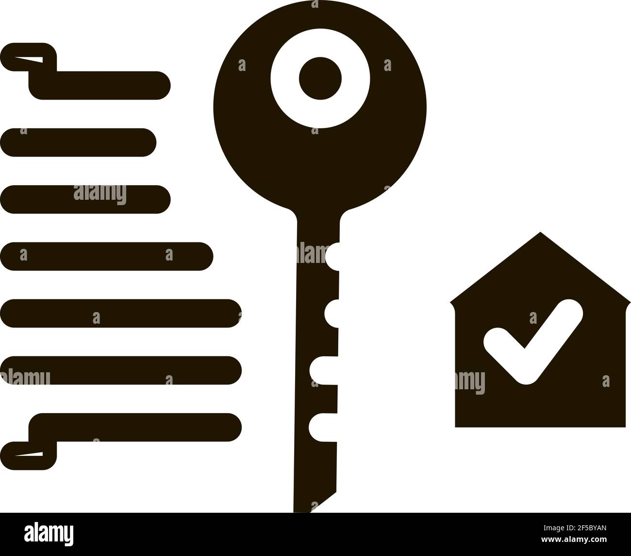 security key icon Vector Glyph Illustration Stock Vector Image & Art ...