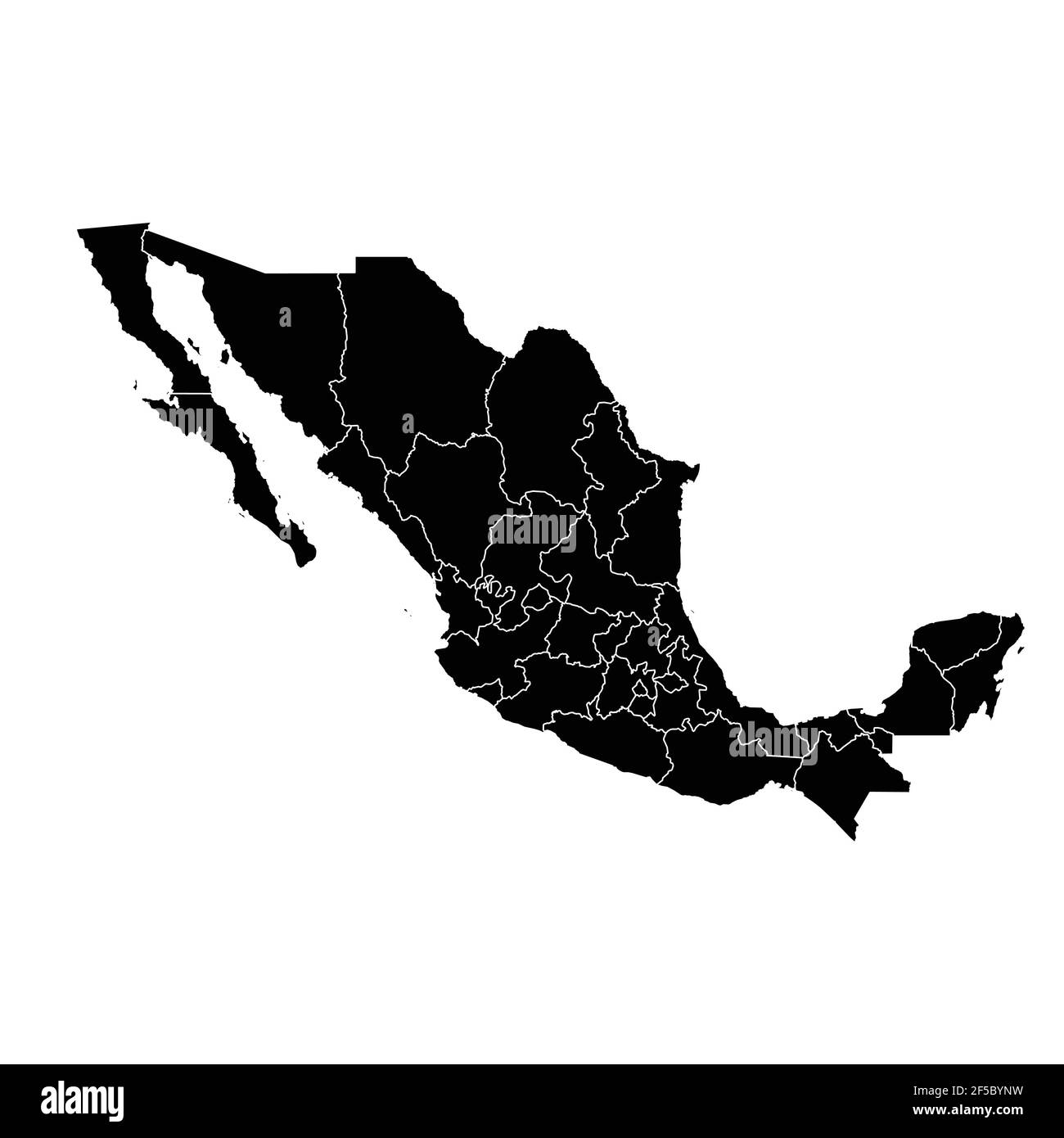 Country mexico map hi-res stock photography and images - Alamy