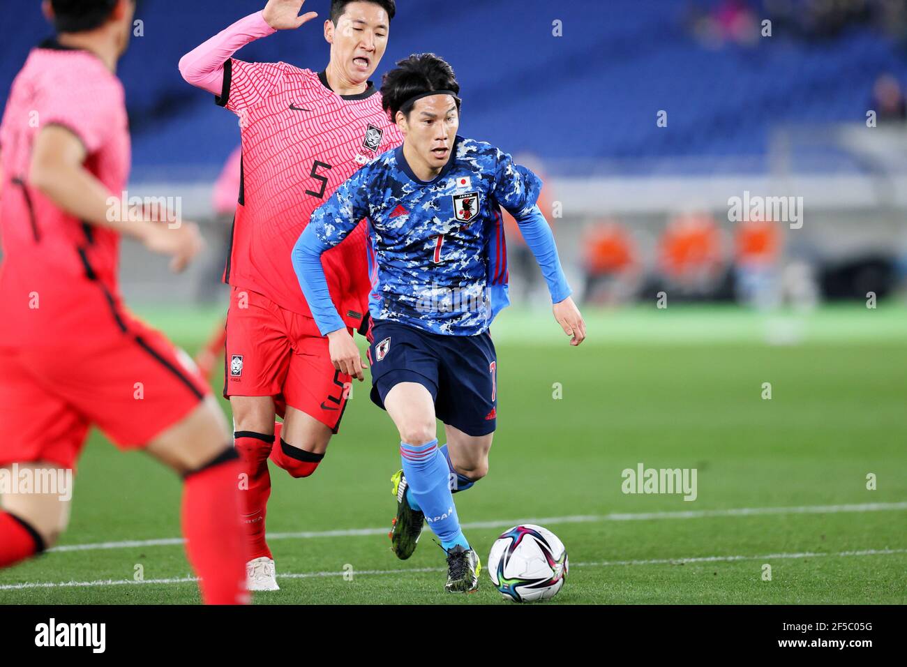 Kanagawa, Japan. 25th Mar, 2021. Ataru Esaka (JPN) Football/Soccer : International friendly ...