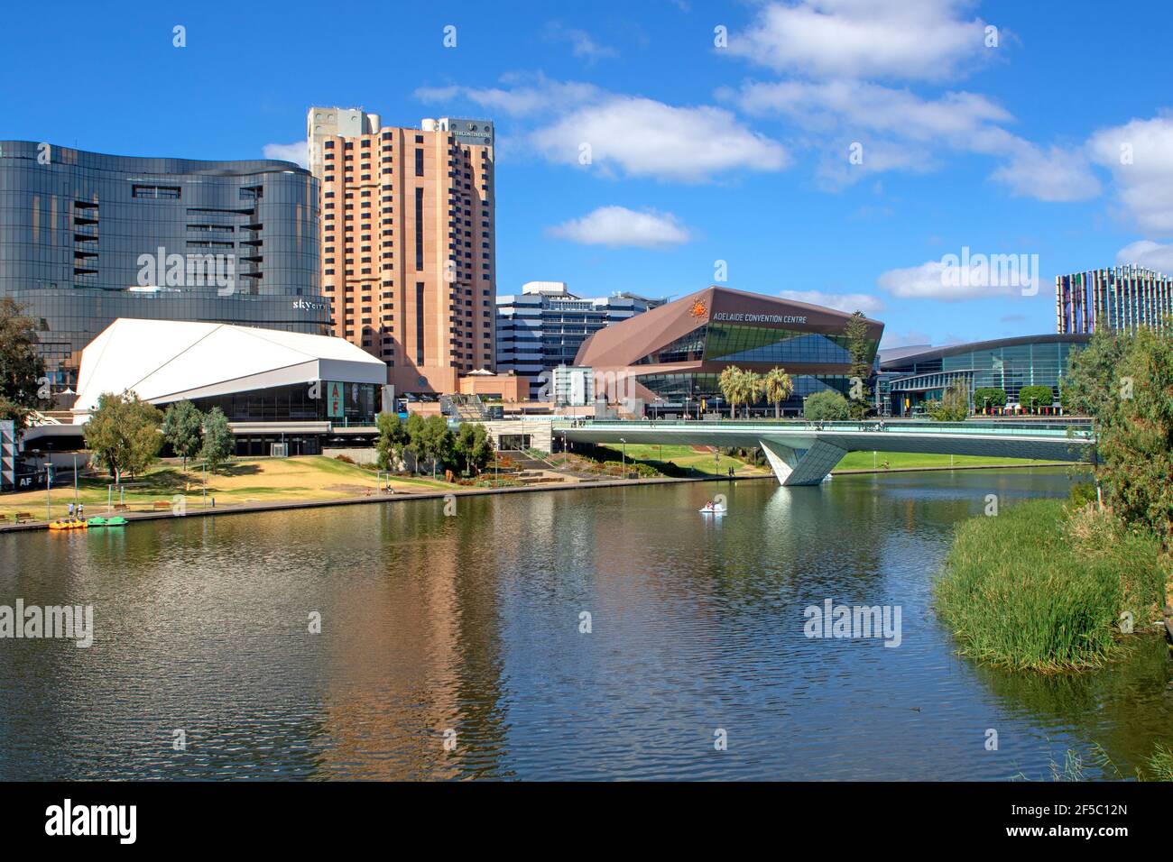 Adelaide and the River Torrens Stock Photo - Alamy