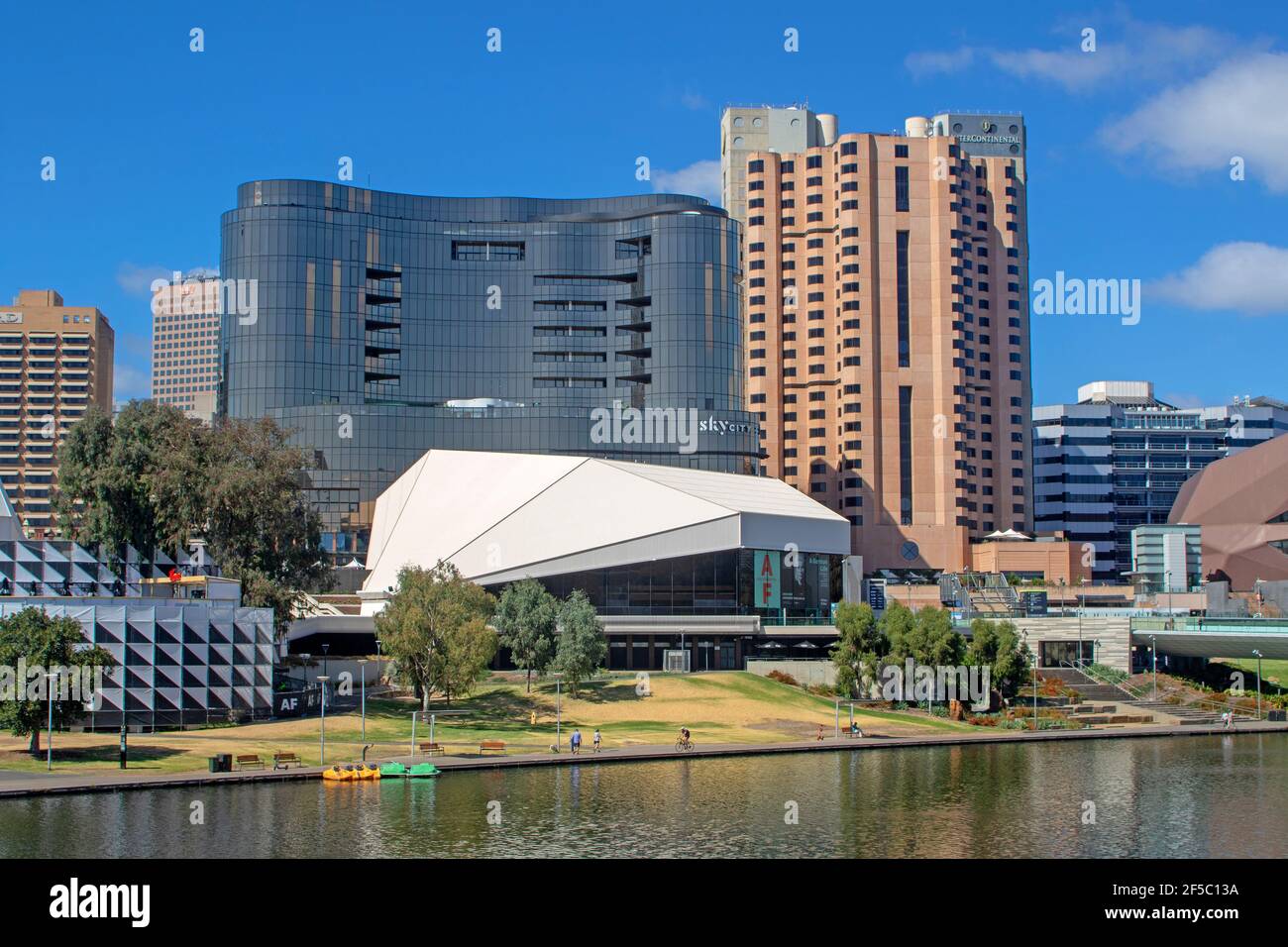 Adelaide and the River Torrens Stock Photo - Alamy