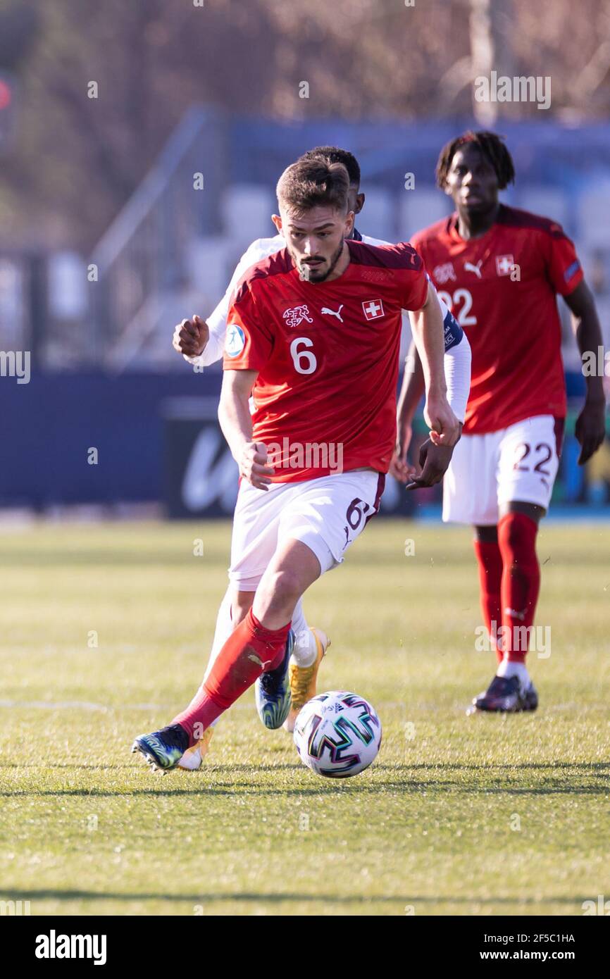 Koper, Stadion Bonifika, UEFA EM U21 - Group Phase, UK. 25th Mar, 2021 ...