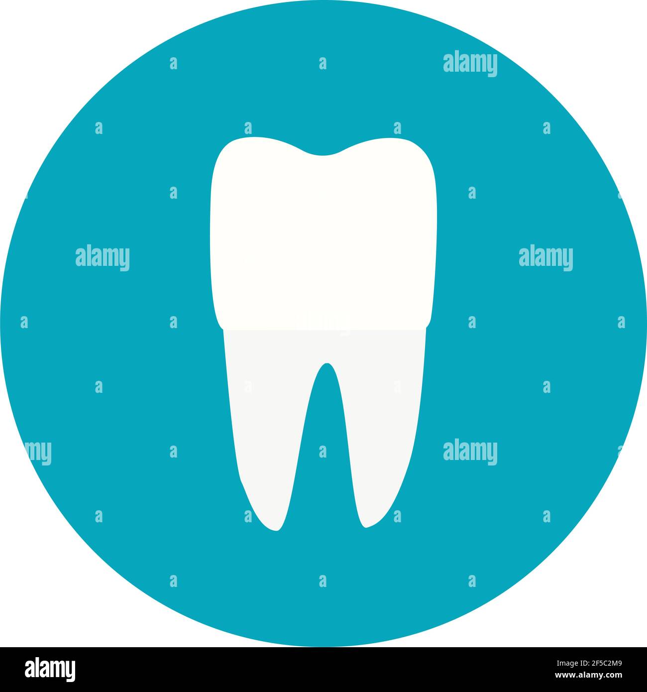 Modern, minimalist icon tooth. Vector logo for dentists. Symbol for ...