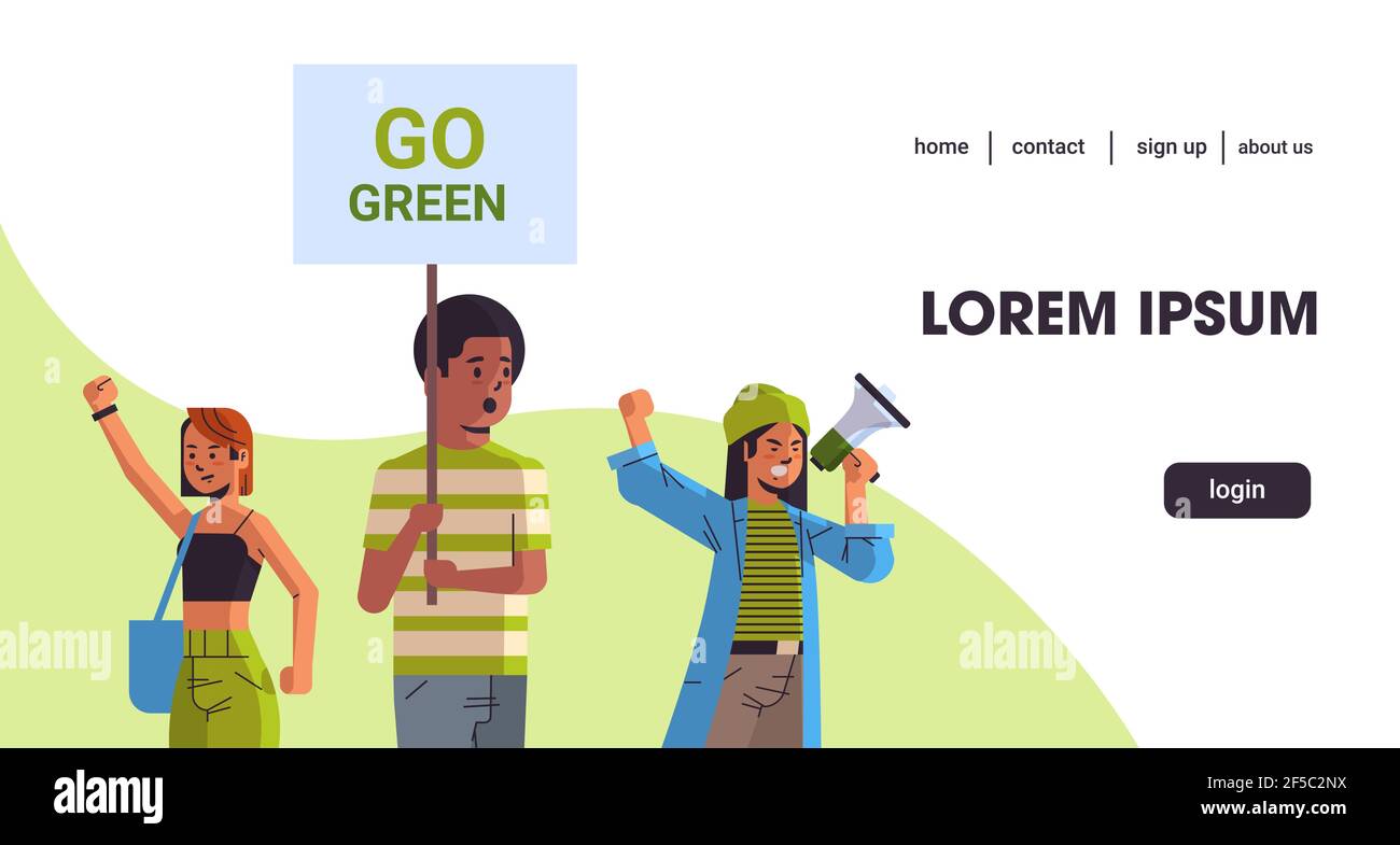 Environmental protest poster Stock Vector Images - Alamy