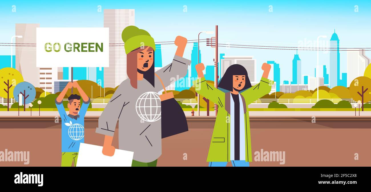 Climate protest posters Stock Vector Images - Alamy
