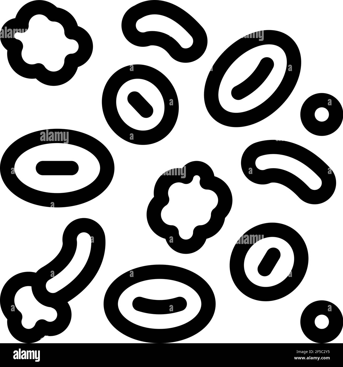 blood with cholesterol line icon vector illustration Stock Vector Image ...