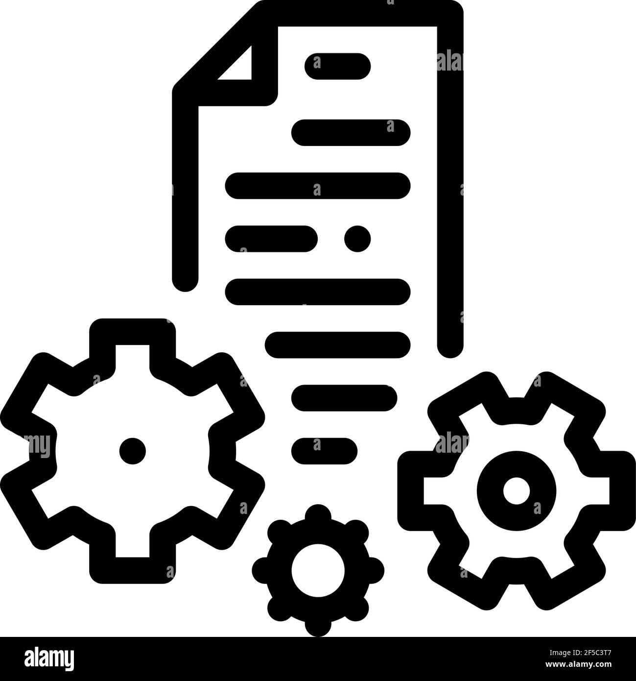 process of financial audit line icon vector illustration Stock Vector ...
