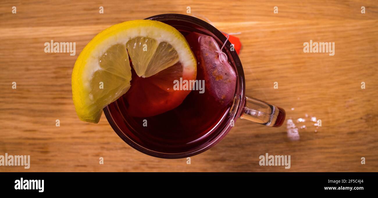 Tea top down hi-res stock photography and images - Alamy