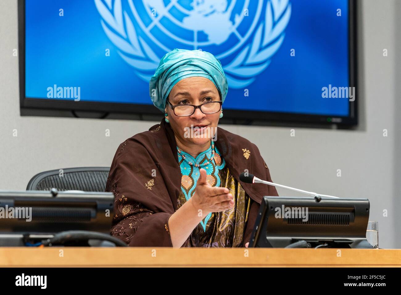 New York, United States. 25th Mar, 2021. Deputy Secretary-General Ms ...