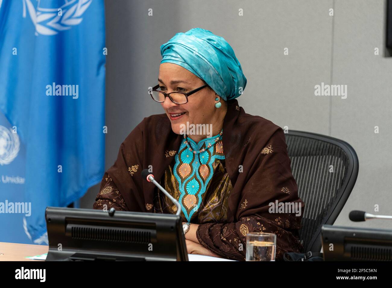 Deputy Secretary-General Ms. Amina Mohammed briefing on launch of the ...