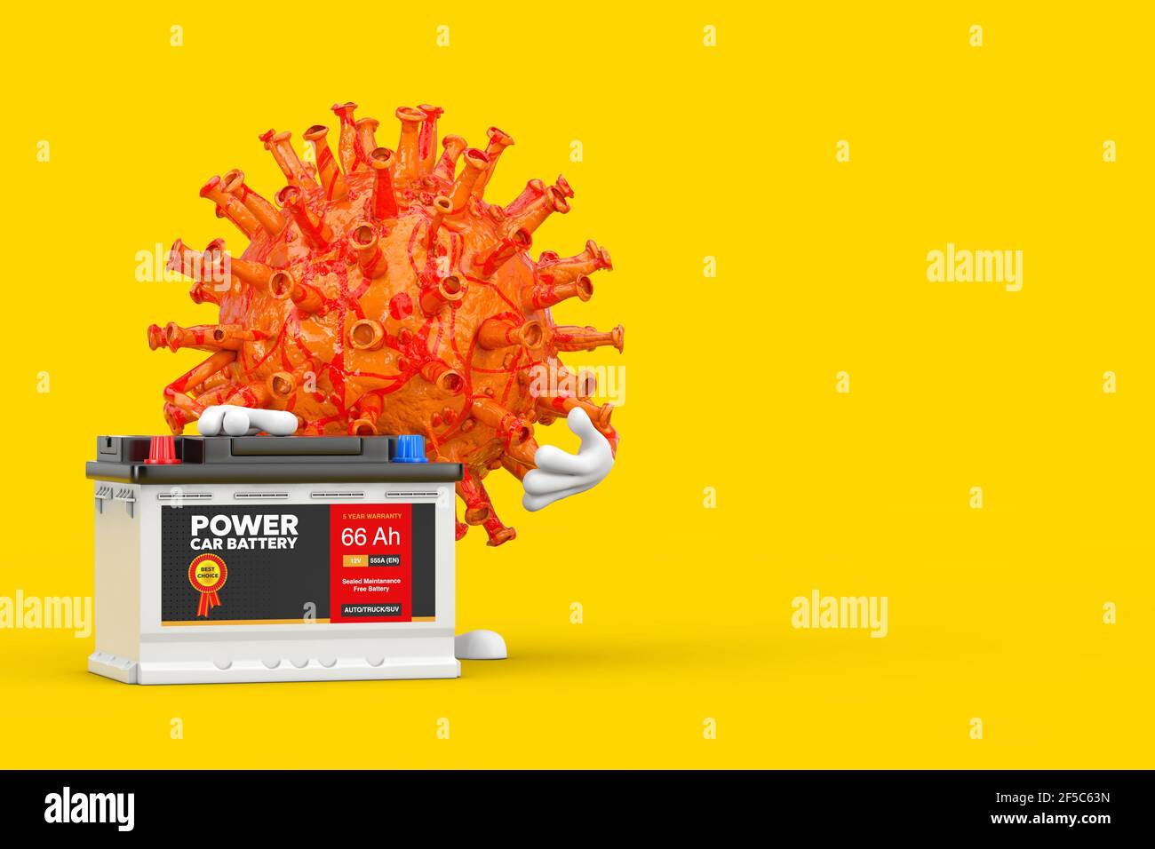 Cartoon Coronavirus COVID-19 Virus Mascot Person Character and ...