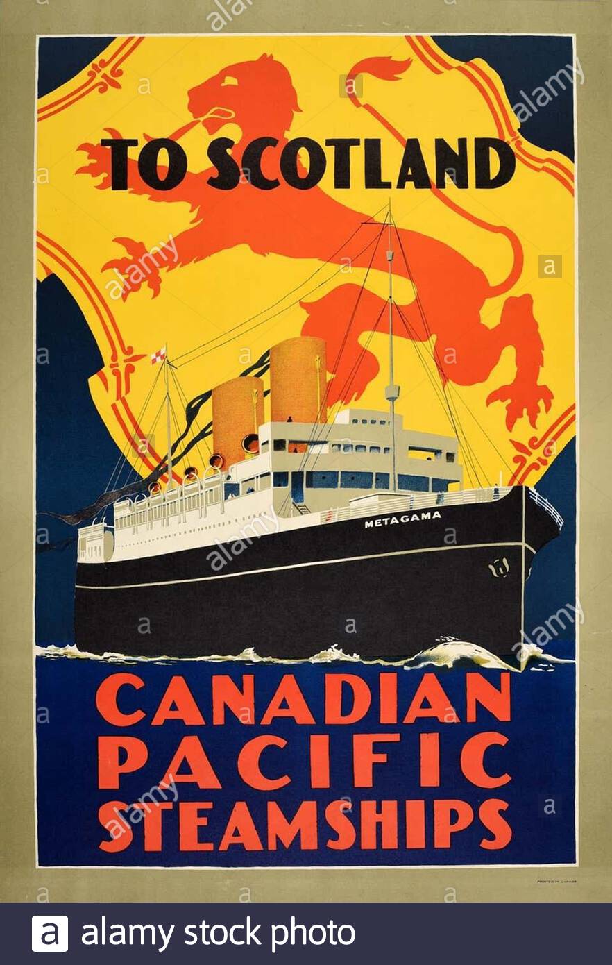 Canadian Pacific Railway Poster High Resolution Stock Photography and ...