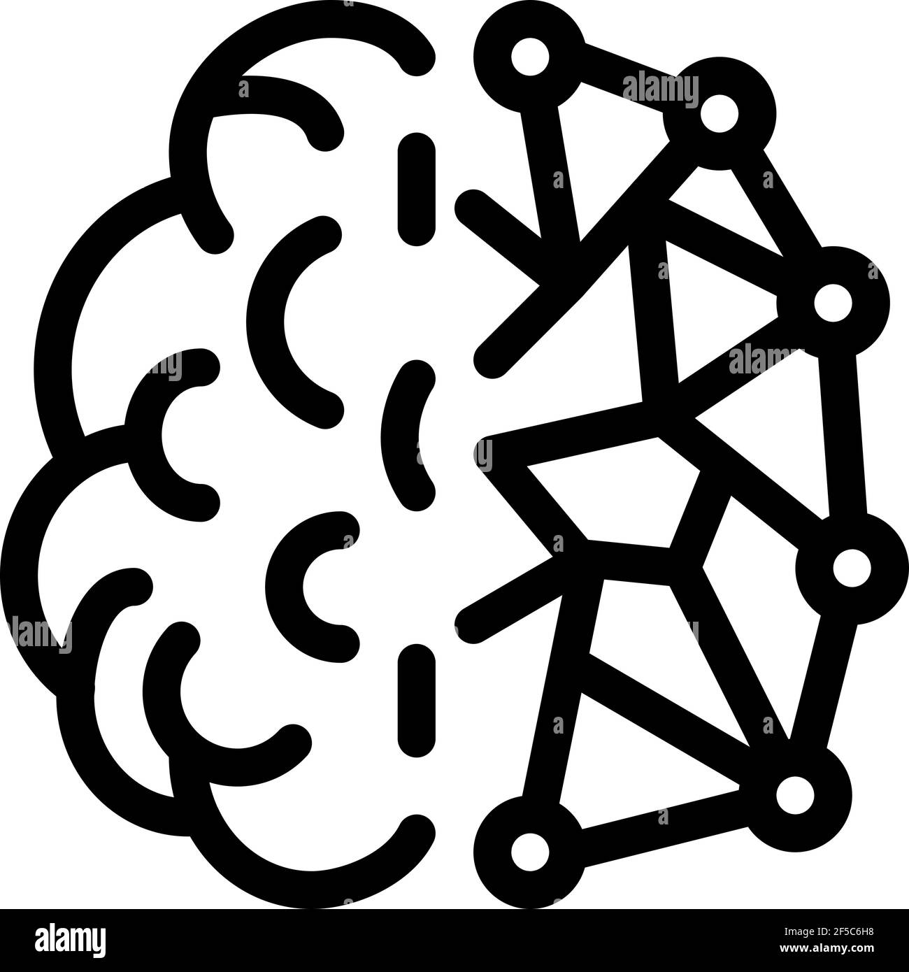 Digital Brain Vector