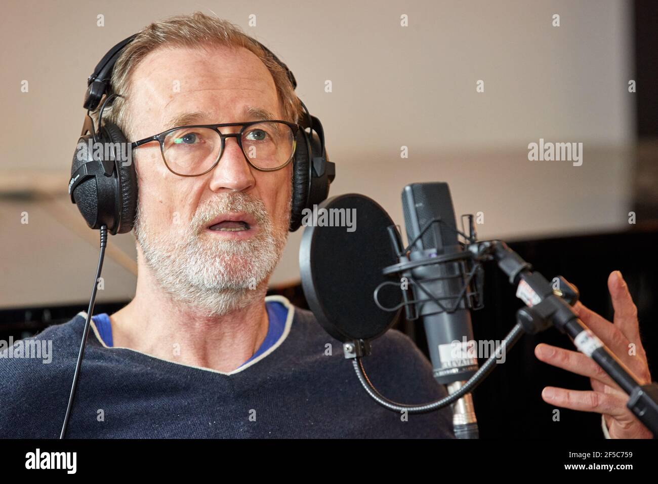 Hamburg, Germany. 23rd Mar, 2021. Peter Lohmeyer, actor, joins the 20th ...