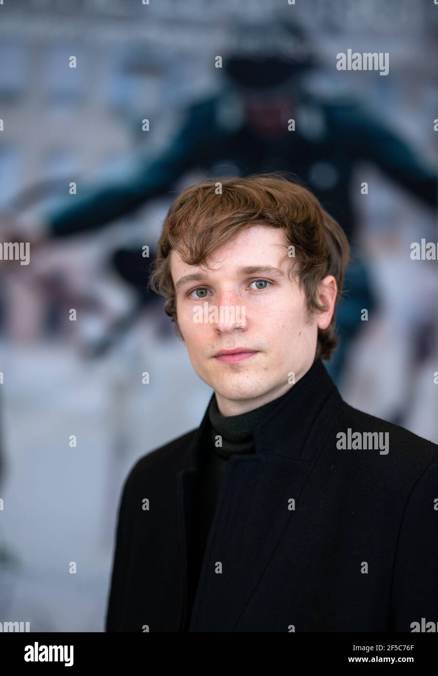 Berlin, Germany. 25th Mar, 2021. Actor Anton von Lucke visits the ...